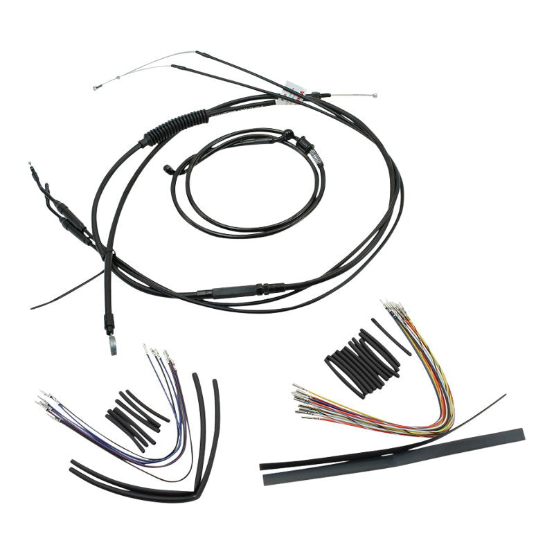 Extended Cable / Brake Line Kit For 16" Ape Hangers Harley Sportster X ...