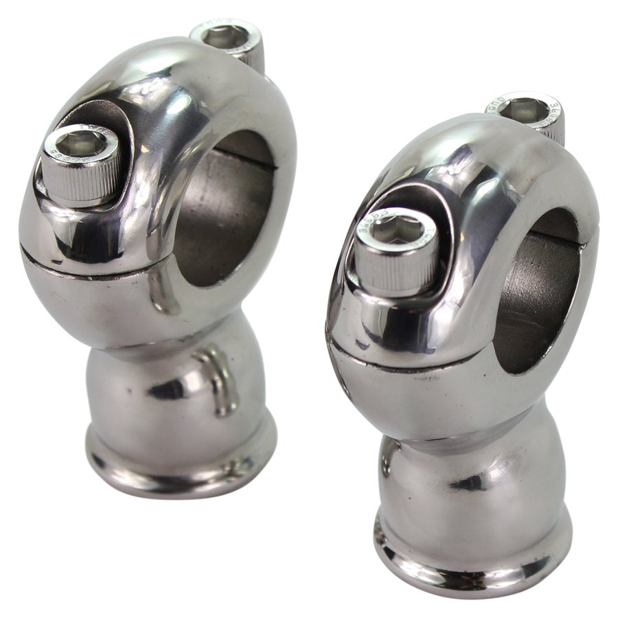 TC Bros. 2" Classic Stainless Risers for 1" Diameter Handlebars