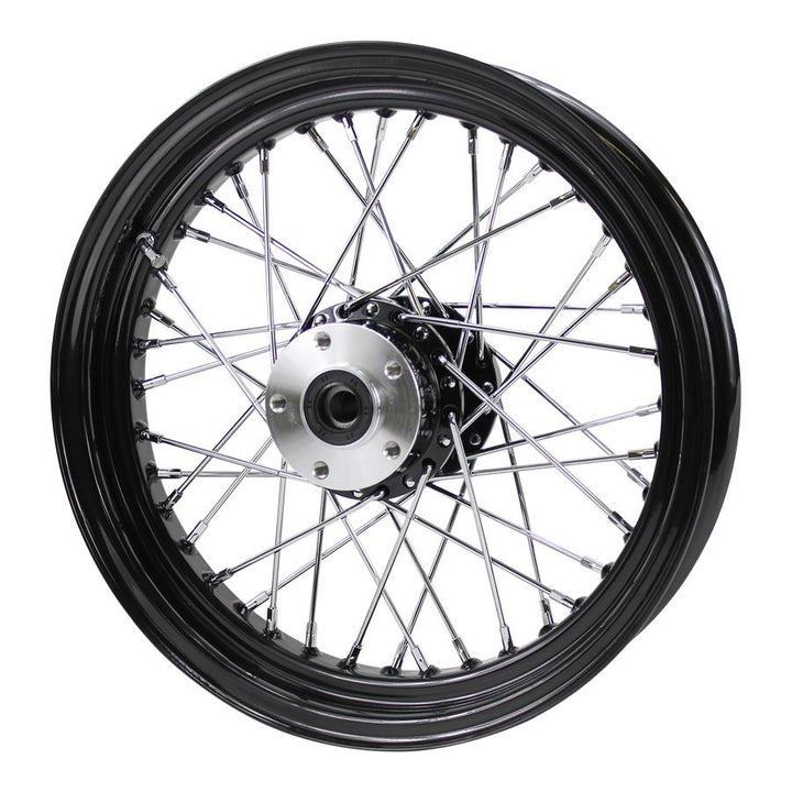 Dyna Spoke Wheels | Black or Chrome | TC Bros. Custom Motorcycle Parts.